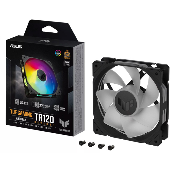 ASUS TUF Gaming TR120 Reverse 120mm ARGB 1-Pack ventilator - 90DA00D0 ...